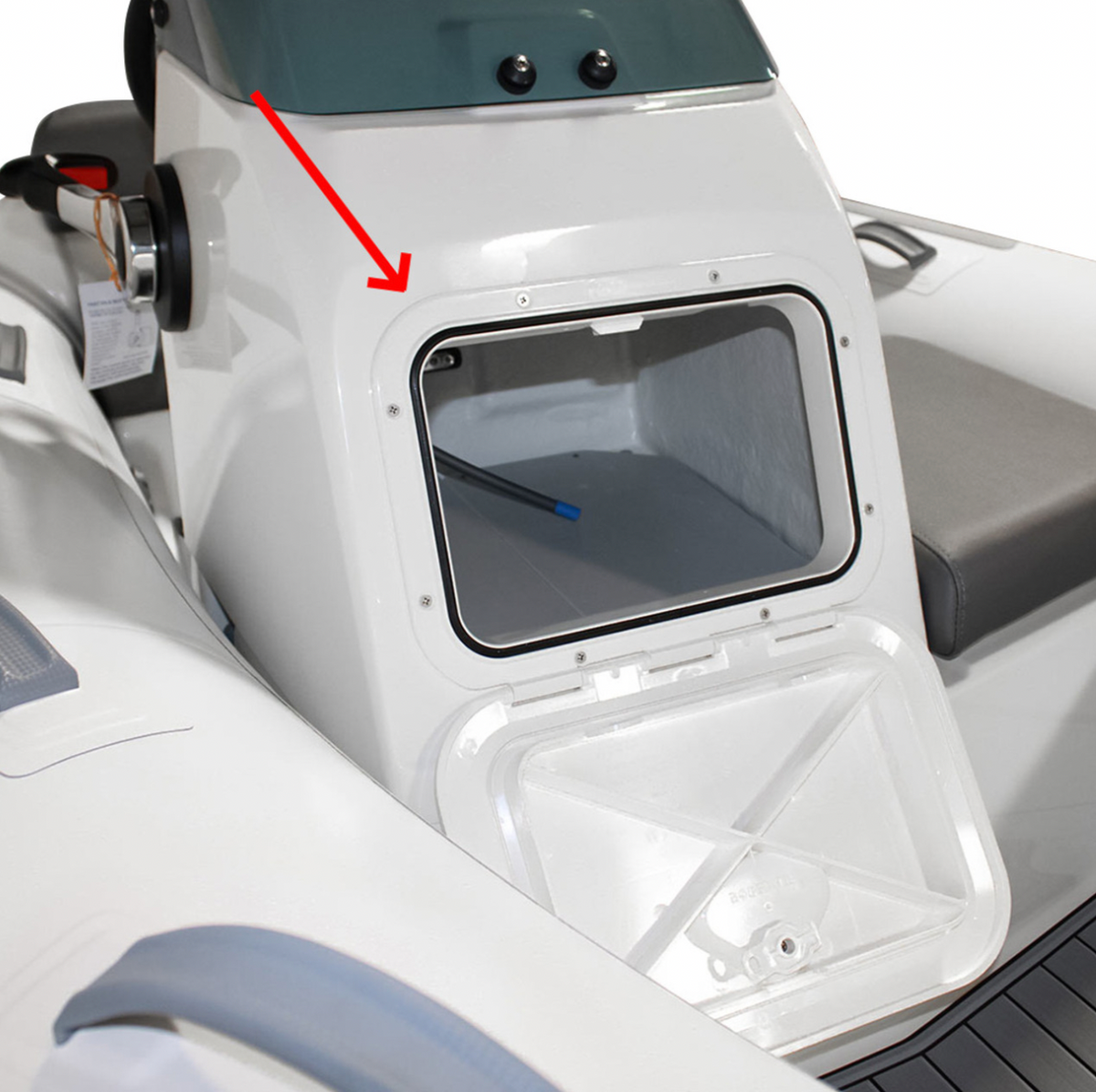 Rectangle Plastic Console Hatch White or Black – Brig Parts Australia